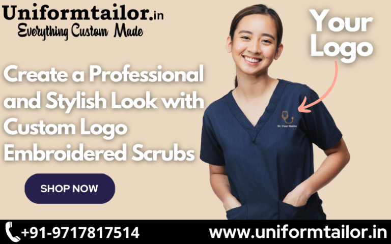 Logo Embroidered Scrubs - Uniform Tailor